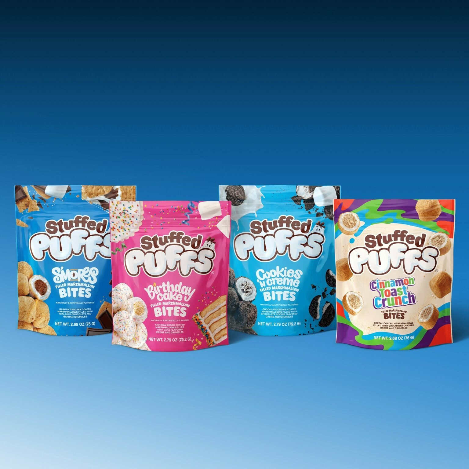 Stuffed Puffs BITES launches 4 new flavors, S’mores, Birthday Cake ...