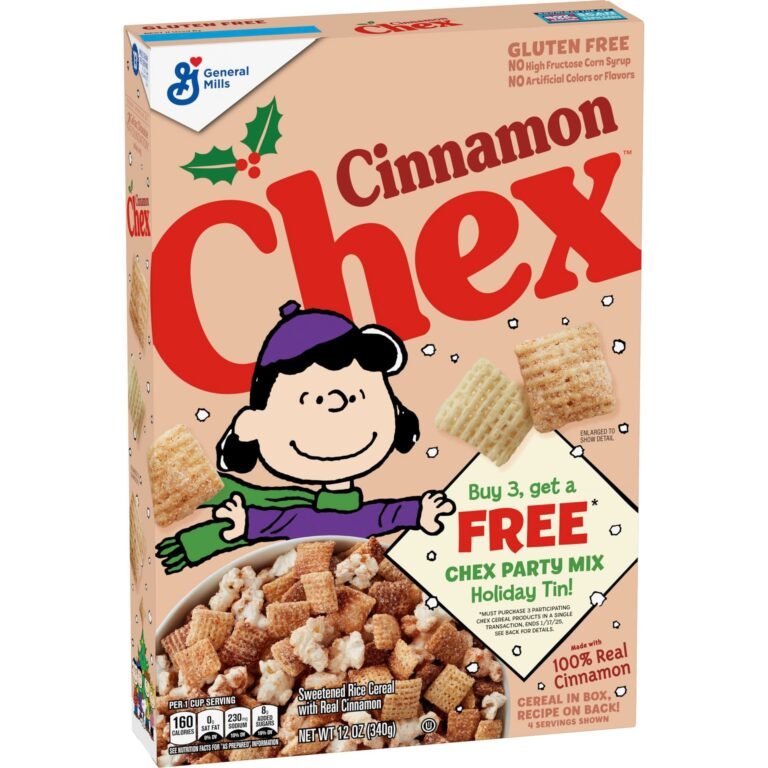Peanuts Characters Bring Holiday Cheer to Chex Cereal Boxes This Season